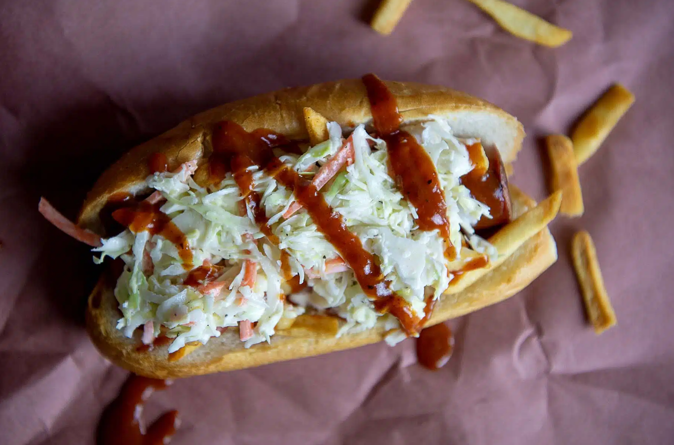 Woeber's Mustard Company - Recipes - Polish Boy Sandwich